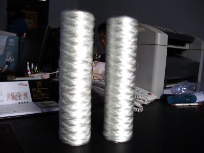 China string wound filter/40 inch 5 micron PP yarn filter cartridge for sediment filter for sale
