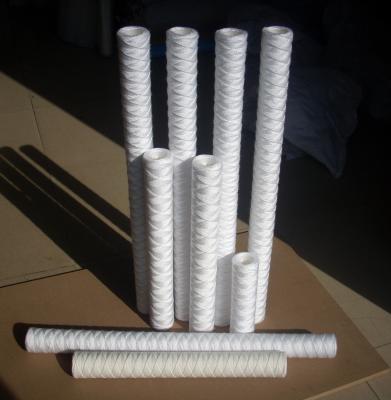 China 5 micron string wound filter cartridge in water treatment with PP core or stainless steel core for sale