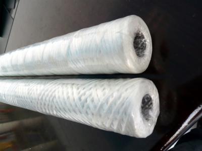 China Heat Transfer Fuel Process Application Fiber Glass String Wound Filter Cartridges for sale