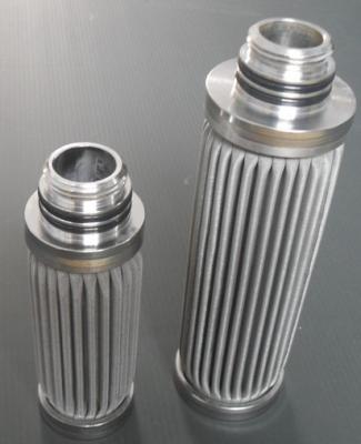 China Stainless steel folding filter elements sintered metal filter cartridge for liquid industry for sale