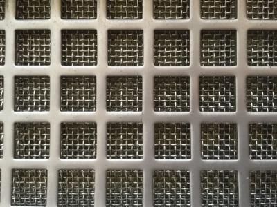 China Stainless Steel Square Hole Sintered Wire Mesh / punched plate mesh for filtration for sale