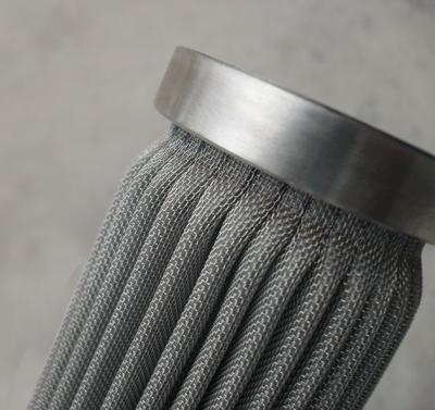 China Unisun Stainless Steel Woven Mesh Filter Media Corrosive Liquids Filter Cartridge for sale