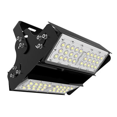 China Black 100W Outdoor LED Stadium Lights Rotatable IK08 Aluminum Housing for sale