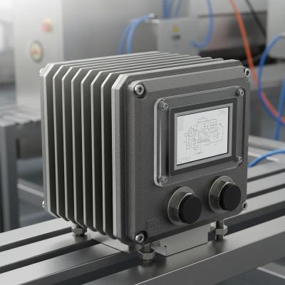 China IP65 Unique air convection heatsink design featuring heavy duty die cast aluminum housing providing heat removal for industrial electronics for sale