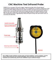 China Makinopc ZH400-2.0 Infrared Stainless Steel CNC Optical Probe 2D Edge Finder Wireless Receiver Tool Holder 0.001mm Machining for sale