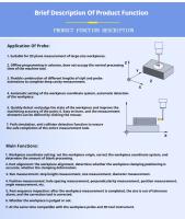 China Makinopc ZH400-2.0 Infrared Stainless Steel CNC Optical Probe 2D Edge Finder Wireless Receiver Tool Holder 0.001mm Machining for sale