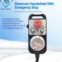 China Makinopc CNC Machine 5V/12V 100PPR Handwheel MPG Handle Manual Pulse Generator with Emergency Stop Button for sale