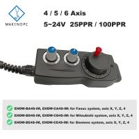 China FUTURE Electronic Handwheel 4/6 Axis Pulse Generator 100PPR 5V DC MPG for Fanuc CNC Machine PLC System for sale