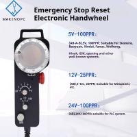 China Fanuc New Generation 6 Axis Electronic Handwheel with Emergency Stop Reset MPG Pendant Pulse Generator for CNC Machine System for sale