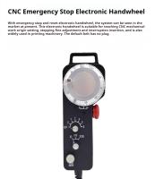 China Fanuc New Generation 6 Axis Electronic Handwheel with Emergency Stop Reset MPG Pendant Pulse Generator for CNC Machine System for sale
