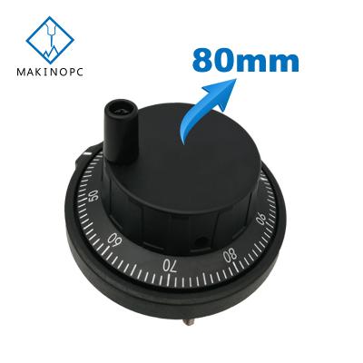 China 80mm Diameter CNC Handwheel 24V 100PPR Manual Pulse Generator MPG Pendant for Fanuc  Mitsubishi Fagor GSK Systems for sale