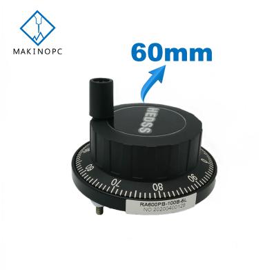 China Heds s RA600 Manual Pulse Generator with 60mm Diameter MPG 24V 100PPR for Fanuc  Mitsubishi CNC Control Systems for sale