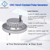 China MJ800 Metal Panel Handy Manual Pulse Generator 80mm Handwheel 25/100PPR 24V Handheld MPG for CNC Machine Tools for sale