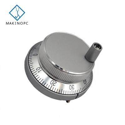 China MK600 CNC Router Handwheel Manual Pulse Generator Stainless Steel Solid Tosoku MPG 60mm 5V 100PPR for sale