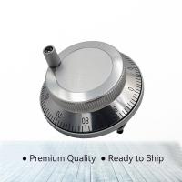 China Panel Type Stainless Steel Solid Manual Pulse Generator MPG Pendant Handwheel 80mm 25/100PPR for Fanuc Mitsubishi CNC Systems for sale