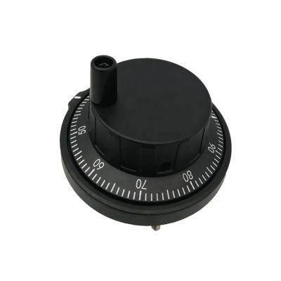 China New Hot Selling Handheld 80mm Diameter 100PPR DC5V-24V Manual Pulse Generator Solid Plastic MPG Pendant Handwheel for sale