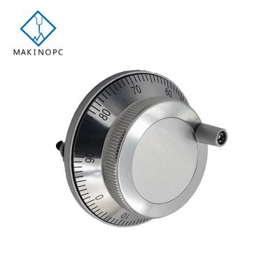 China MK800 CNC Rotary Manual Pulse Generator Handwheel 100PPR MPG 24V 80mm Diameter for CNC Milling Machine for sale