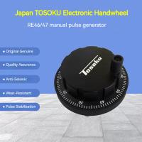 China Tosoku CNC Electronic Handwheel 80mm Diameter 4 Terminal RE46/47 MPG DC 24v Hand Pulse Generator for Fanuc Mitsubishi Systems for sale