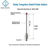 China Renishaw Probe A-5003-3680 Steel Stylus 3mm Ruby Ball 50mm Length Tungsten Styli Replacement for CNC Lathe Machine 3 Months for sale