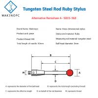 China Renishaw Probe A-5003-3680 Steel Stylus 3mm Ruby Ball 50mm Length Tungsten Styli Replacement for CNC Lathe Machine 3 Months for sale