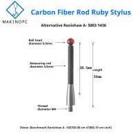 China Renishaw A-5003-1436 Probe 3D Stylus 6.0 Ruby 50mm Long M4 Carbon Fiber Rod for Milling Machine Industry 1 Year Warranty for sale