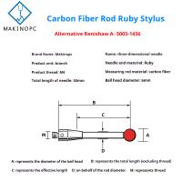 China Renishaw A-5003-1436 Probe 3D Stylus 6.0 Ruby 50mm Long M4 Carbon Fiber Rod for Milling Machine Industry 1 Year Warranty for sale