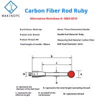 China Renishaw A-5003-6510 M4 Tungsten Steel 3D Probe Stylus 6.0mm 100mm Carbon Fiber Ruby Ball Head CNC Lathe Milling Machines 1 Year for sale