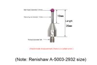 China Makinopc M4 Ruby 2mm Tungsten Steel Probe Tip Ball 10mm Stylus for Machine Tools Replacement for Renishaw A-5003-2932 3 Months for sale