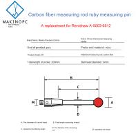 China Renishaw A-5003-6512 Three-Coordinate Stylus 6.0 200mm Long Carbon Fiber for Milling Machine M4 Tooth Ruby 0.1kg 3 Months for sale