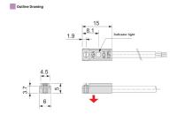 China ZPSC01P High Precision Cylinder Inductive Proximity Sensor Switch with DC5-24V 80mA IP67 Protection Level for sale