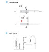 China Utmost Precision Reliable Magnetic Proximity Sensor to Detect Magnetic Objects DC5-24V 15mA ZPS003 for sale