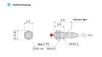 China Nch Drain-collector Open DC 12v 24v Magnetic Proximity Sensor with 30mA Output Current Inductive Switch 50m Sec Response Time for sale