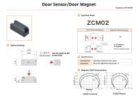 China ZCM02 Black Fiberglass Reinforced Resin M3 Door Magnet Sensor Door Open Sensors 15mm Detection Distance for sale