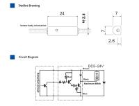China ZCC-N1 Low Output 80mA Current DC 12-24v NPN Normally Open Current Increase LED Wire Accessory for Sensor Use for sale