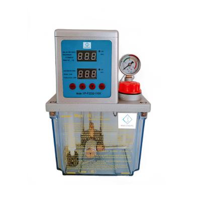 China Digital Display 1L 1.5L Thin Oil CNC Pump Lubricator Electromagnetic Lubrication System with Pressure Relief YP-F2202 for sale