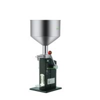 China For A03 Manual Cosmetic Liquid Piston Lip Gloss Machine 5-50ml Range 1000BPH 200BPH 304SS 10L Plastic Bottles Oil/Paste/Glass for sale