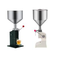 China For A03 Manual Cosmetic Liquid Piston Lip Gloss Machine 5-50ml Range 1000BPH 200BPH 304SS 10L Plastic Bottles Oil/Paste/Glass for sale