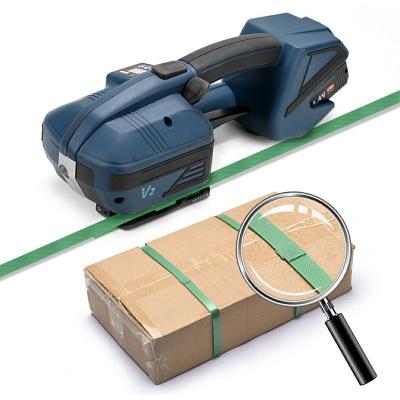 China V2 Electric Drive Plastic Strapping Machine Manual Case Strapping Tool for Food Beverage Wood High Productivity 150 Pcs/min for sale