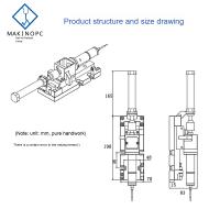 China Makinopc CNC Machine Tool Sliding Guide Rail Telescopic Rod Contact Probe Installation Fixing Dedicated 1 Year 1kg for sale