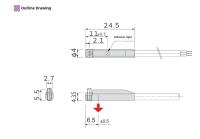 China 24v Heat-resistant Pneumatic Cylinder Sensors for Automation Equipment CNC Machine Tool Inspection for sale