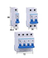 China Pv Dc Miniature Circuit Breaker 1P 2P 4P 500V Photovoltaic Breaker 1A~63A CE RoHS for sale
