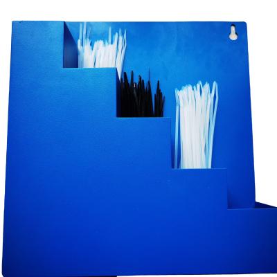 China Blue Industrial Metal Iron Storage Box Cable Ties Organizer Box For German Market for sale