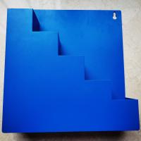 China Blue Industrial Metal Iron Storage Box Cable Ties Organizer Box For German Market for sale