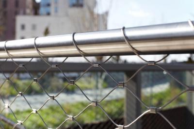 China Balustrade Or Railing 2.0mm Architectural Wire Mesh 60*60mm Hole for sale