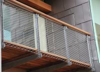 China Flexible Inox stainless steel wire rope mesh webnet with ferrules grid 2.0 Mm Wire 50*50mm Hole for sale