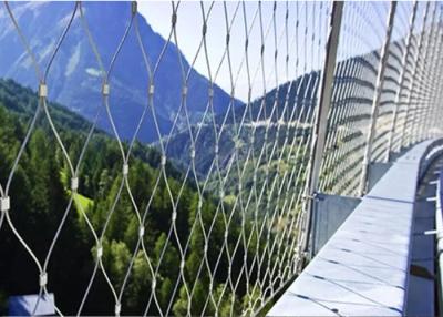 China Customized Stairway Wire Rope Mesh 3.0 Mm 80*80 Mm for sale