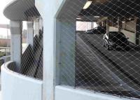 China Suspended Anti-falling Architectural safety Netting with stainless steel cable mesh 3.0 mm wire for sale