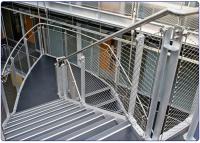 China Balustrade Infill Cable Rope Mesh For Staircase With Stainless Steel 2.0 Mm Wire 50*50 Mm Hole for sale