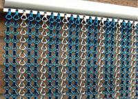 China Aluminium Flying Insect Bug Chain Link Door Screen 100x200cm for sale