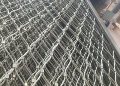 China Staircase Balcony Architectural Wire Mesh 50 X 50 Mm Hole for sale